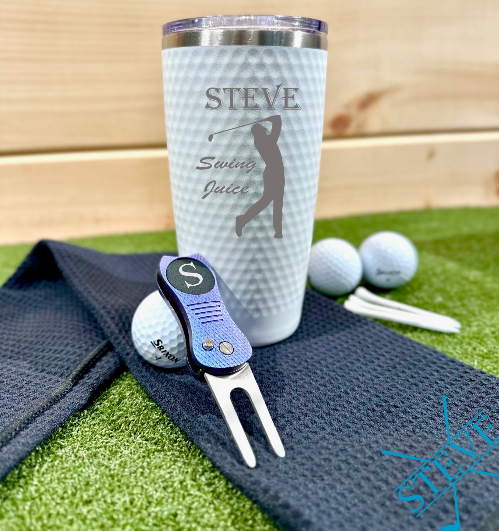 Personalized Golf Gift Box Set with Custom Towel, Divot Tool, Tumbler ...