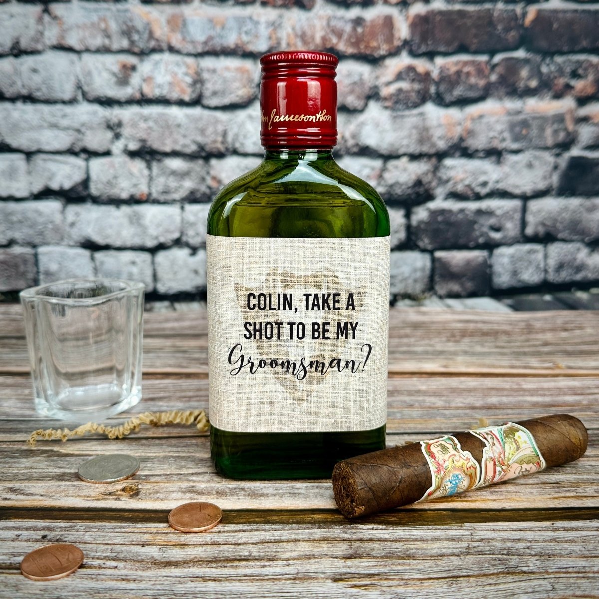 Fun Groomsman Proposal Label - GroomsDay