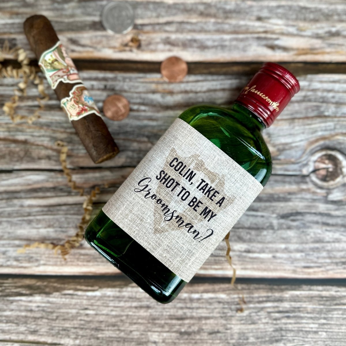 Fun Groomsman Proposal Label - GroomsDay