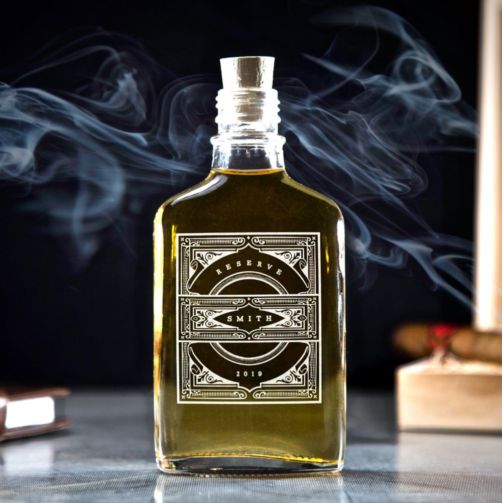 Fun Groomsmen Flask Set - Black or Brown Custom Engraved - GroomsDay